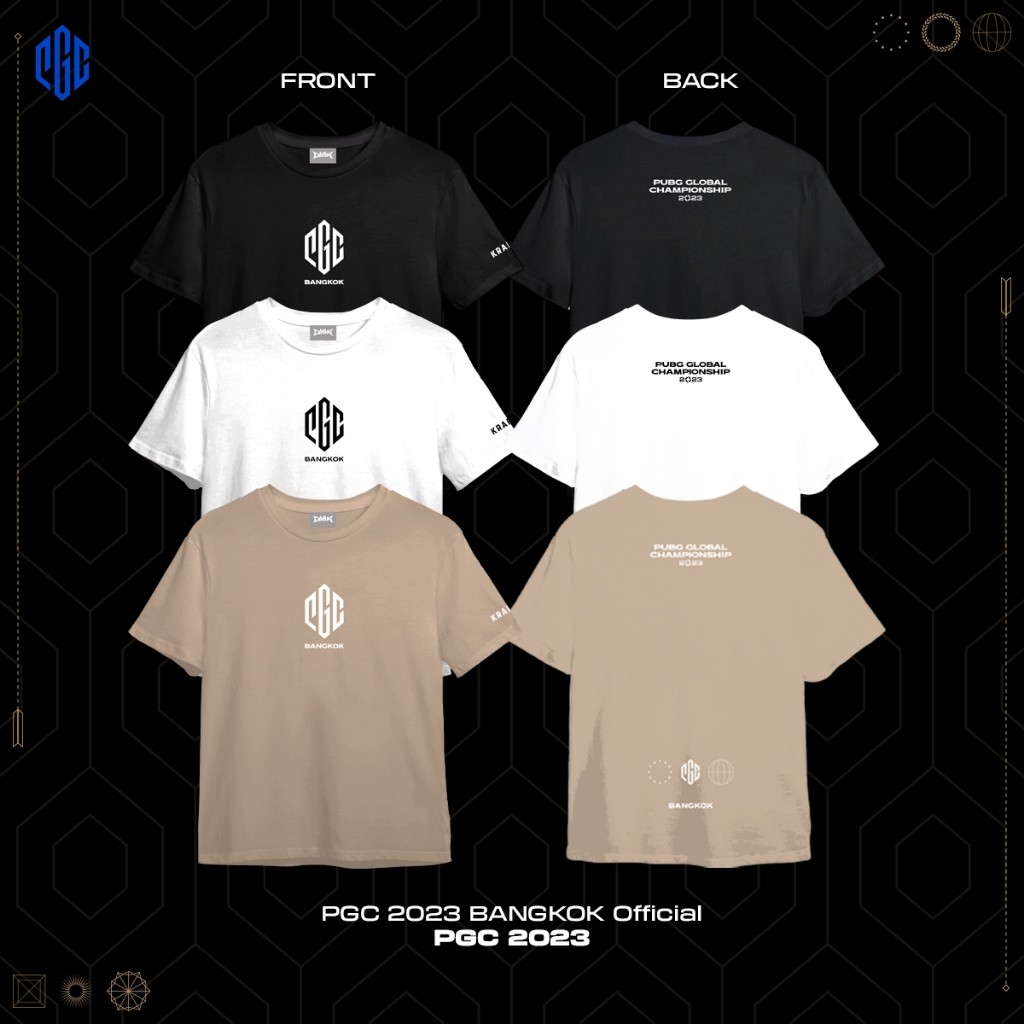 CuteBoy Shop - PGC 2023 BANGKOK Official T-Shirt tee.. | Shopee Thailand