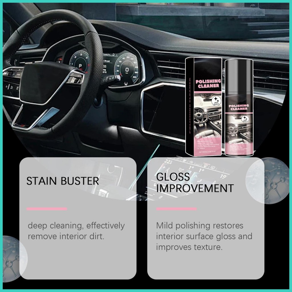 Auto Interior Polish 100ml Total Car Intertailing Cleaner รายละเอียด ...