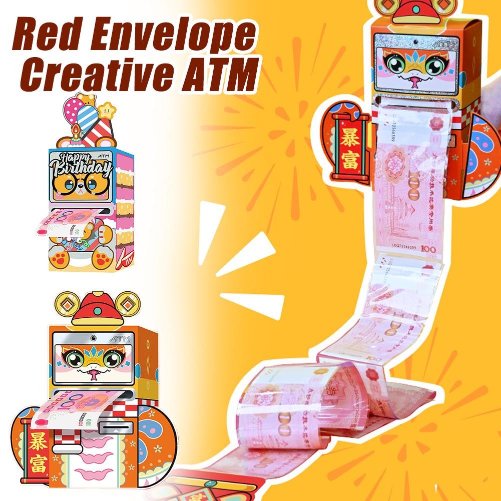 3d Spring Festive Red Envelope Pull-out Design หนา Lucky Money Bag พับ ...