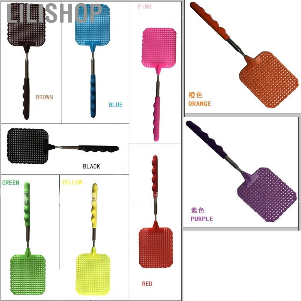 Lilishop 9PCS Mini Fly Swatter Telescopic ยุงแบบพกพาแร็กเก็ตสำหรับ Home ...