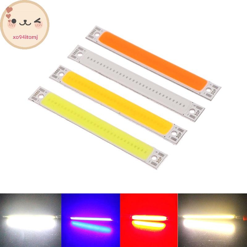 Xotomj 3V-4V DC 60 มม.8 มม.LED COB Strip 1W 3W Warm Cold สีขาวสีฟ้าสี ...