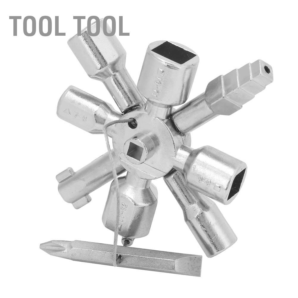 Tool 10 in 1 Multifunction Electrician Plumber Cross Switch Square ...