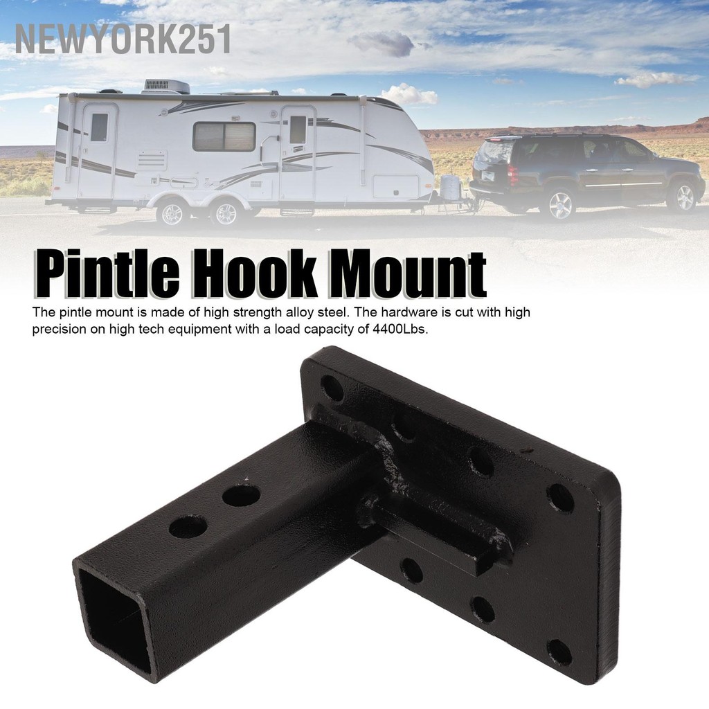 Newyork251 Adjustable Pintle Mount 4410lbs For 2 Inches Hitch Receivers ...