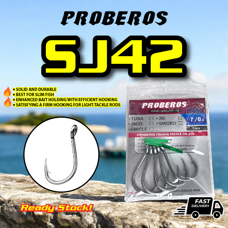 Proberos SJ42 FISHING HOOK JIGGING ASSIST สแตนเลส SLOW JIG FAST MATA ...