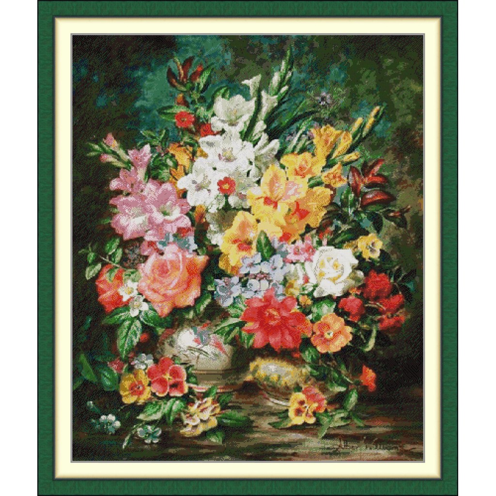 Joy Sunday Stamped Cross Stitch Ktis DMC Threads จีนชุดปักครอสติส DIY ...