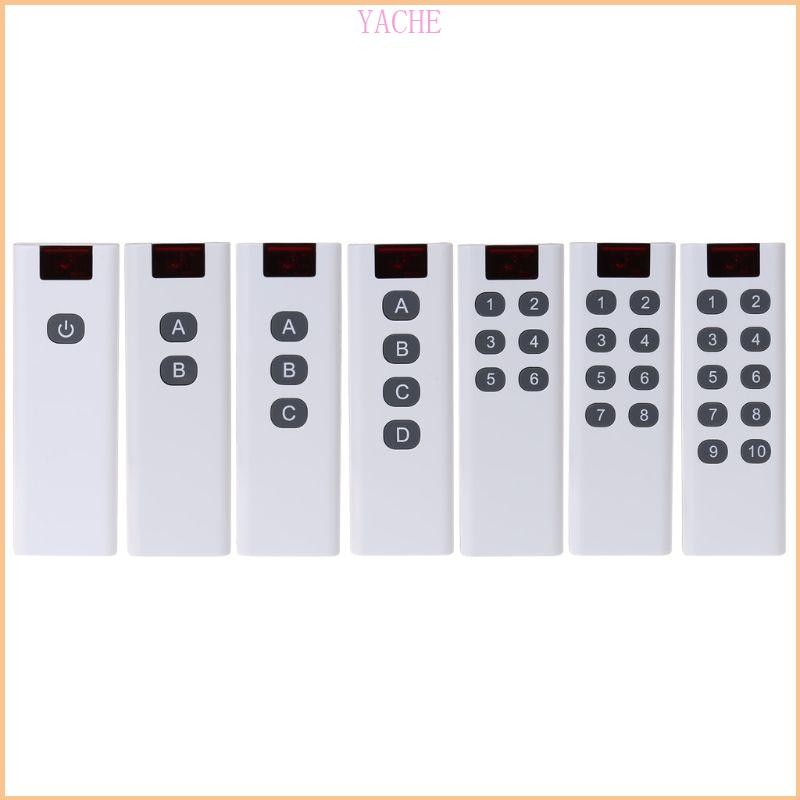 YACHE 433MHZ Universal การเรียนรู้รหัสรีโมทคอนโทรลดิจิตอลเครื่องส่งสัญญาณ 3 4 6 8 10 ช่องปุ่ม AK ...