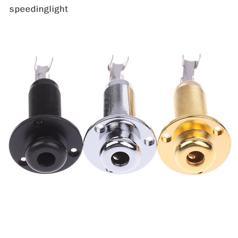 Speedinglight อะคูสติกกีตาร์ไฟฟ้าสเตอริโอ End Pin Jacks ซ็อกเก็ตปลั๊ก 6 ...