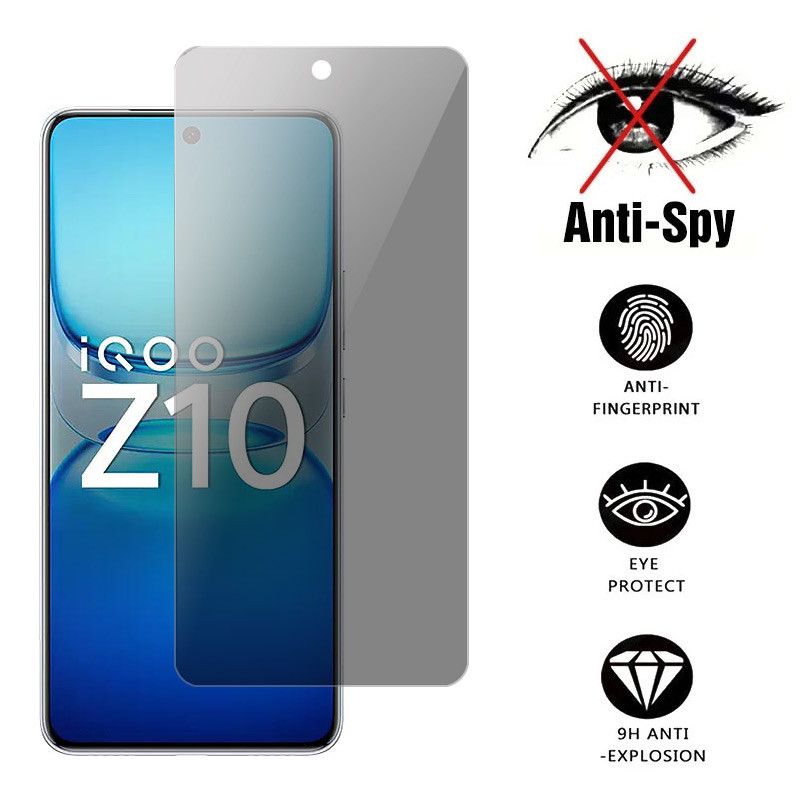 ฟิล์มกระจก ฟิล์มกันเสือก กันมอง VIVO iQOO Z10 Z10x Z9 Turbo+ Endurance Z9x Z8 Z8x Z7 Z7s Z7x 4G ...