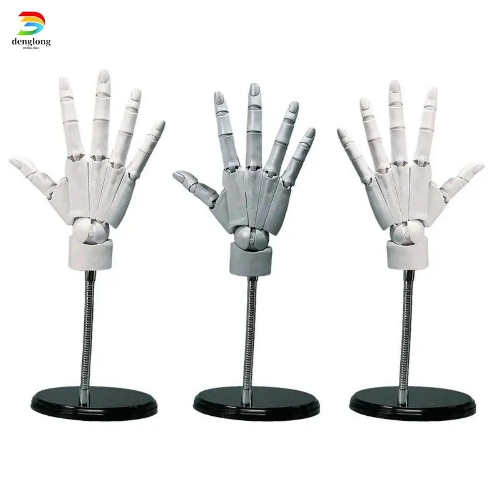 DENGLONG Artist Mannequin Hand Shape, 1:1 Fexible Hand Model, นิ้ว Posable PVC Movable Mannequin ...