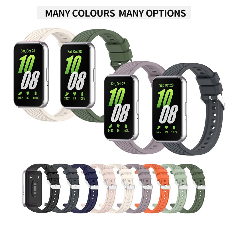 สายรัดซิลิโคนลายแกะสลักสําหรับ Samsung Galaxy Fit 3 Sm-R 390 | Shopee ...