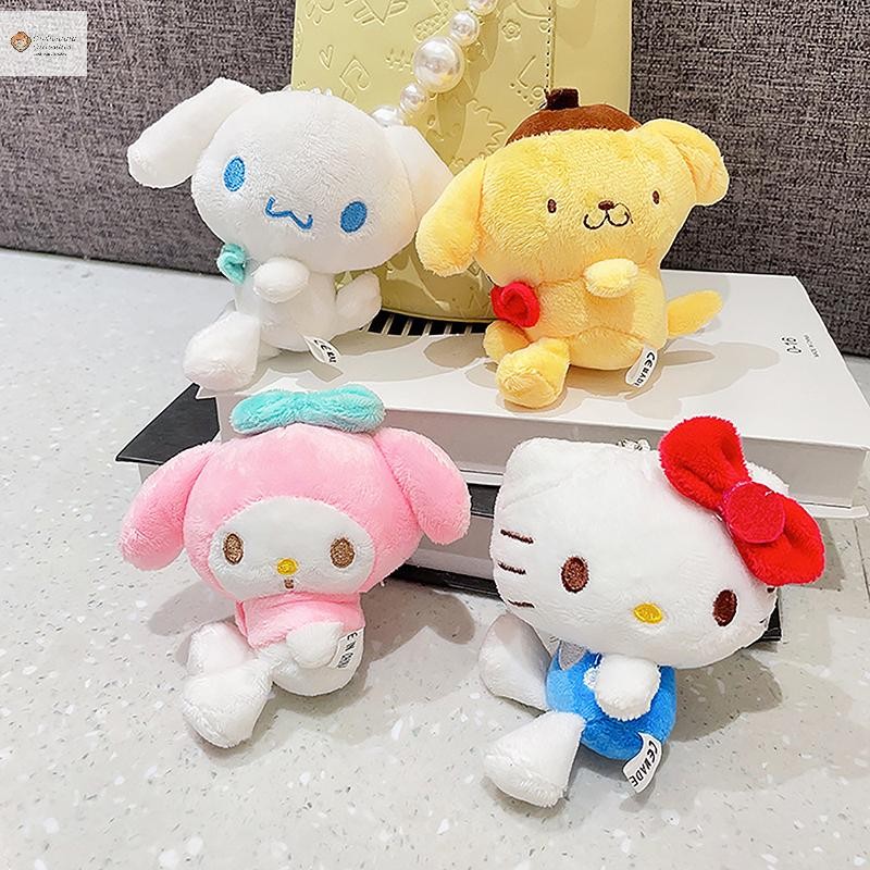 Cod น่ารักการ์ตูน Sanrio พวงกุญแจตุ๊กตา My Melody Kuromi Cinnamoroll Hello Kitty พวงกุญแจน่ารัก ...