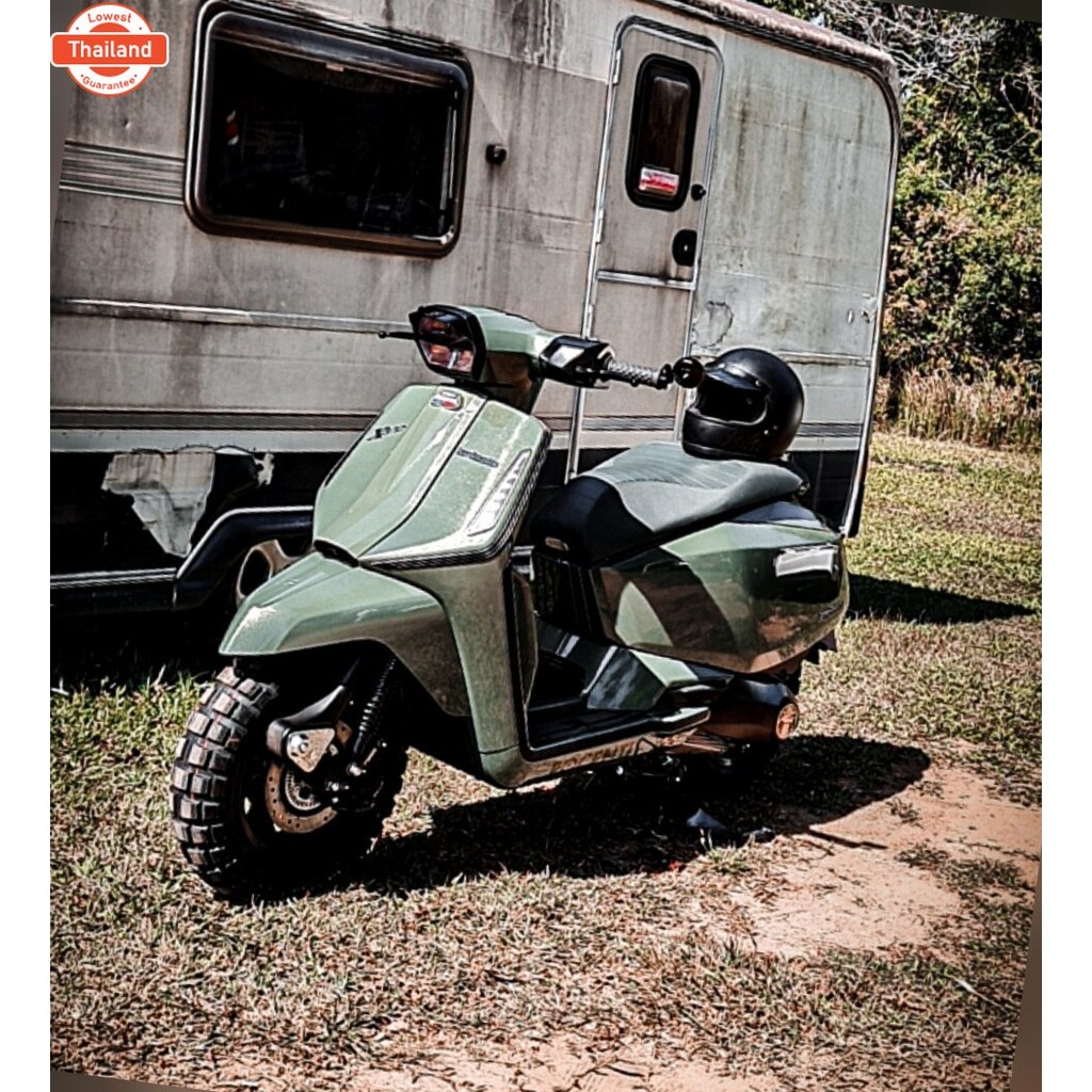 ใหม่!! ขาตั้งสั้น Lambretta X300 X200 สั้นลง 1 นิ้ว จอดสายใจ ไม่ต้องกลัวล้ม ตรงรุ่นแลมเรตต้า ...