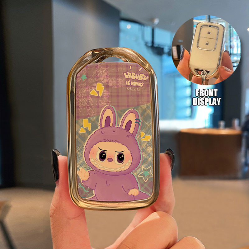 ฝาครอบกุญแจรถ Labubu nan สําหรับ Honda Fit GP5 Shuttle Gp8 JADE VEZEL ...