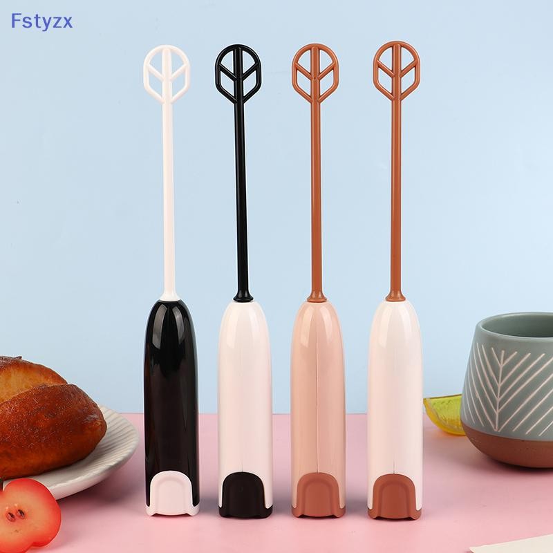 Fstyzx เครื่องดื่มนมไฟฟ้า Whisk Mixer Stirrer กาแฟ Cappuccino Creamer ...