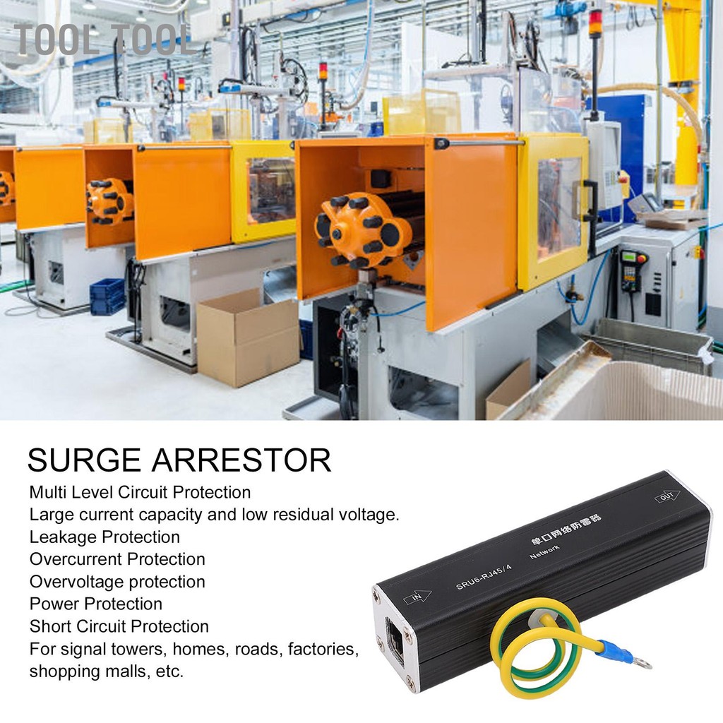 Tool Ethernet Surge Protector RJ45 Lightning Suppressor Thunder ...