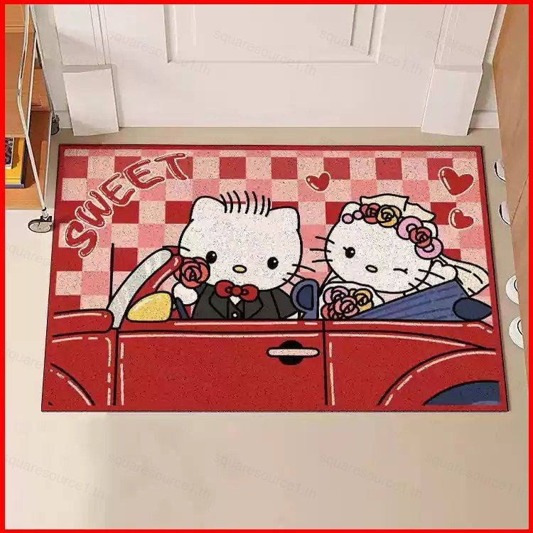 Sqt Chikawa Hello Kitty พรมปูพื้นประตูทางเข้าเสื่อห้องนอนในร่มพรม ...