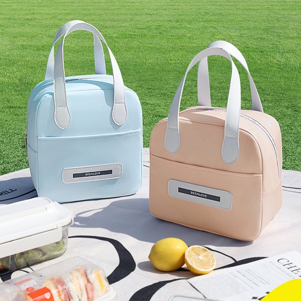 กระเป๋าใส่ข้าวกลางวันแบบหุ้มฉนวนที่จับสบายน้ําหนักเบาออกแบบโอกาสต่างๆ ...