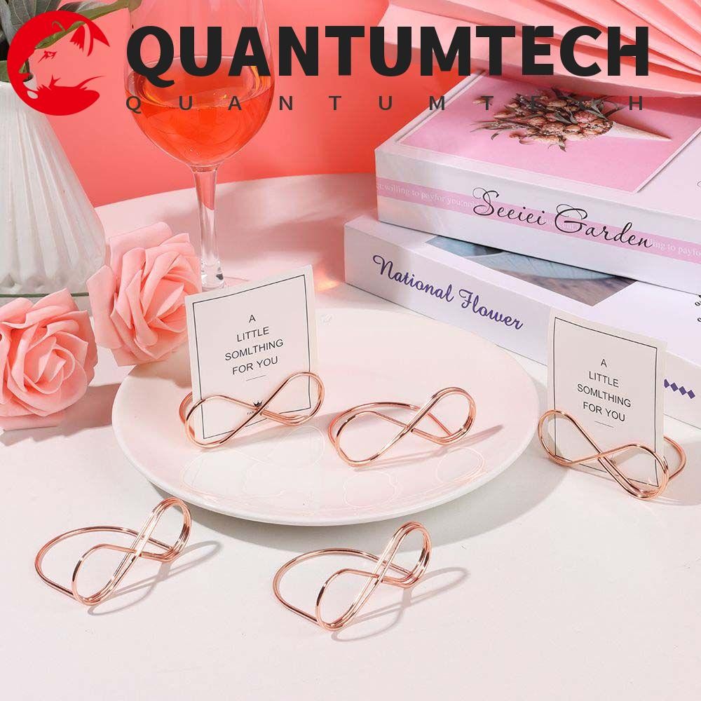 QUANTUMTECH ที่ใส่บัตร ที่หนีบการ์ด ขาตั้งเมนูแต่งงาน | Shopee Thailand