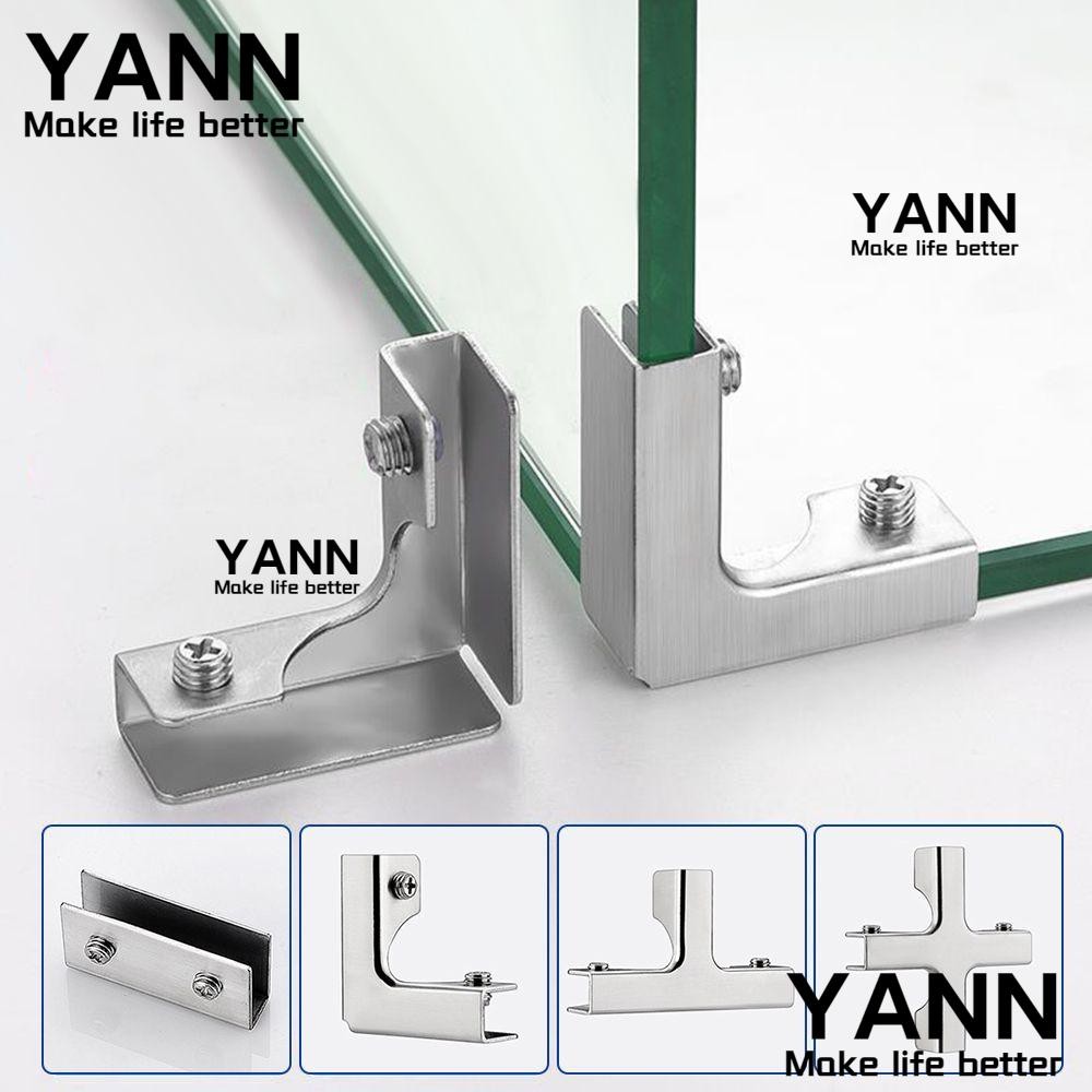YANN1 คลิปแก้วฮาร์ดแวร์ T-cross กันสนิม L-type Fixing Clip | Shopee Thailand