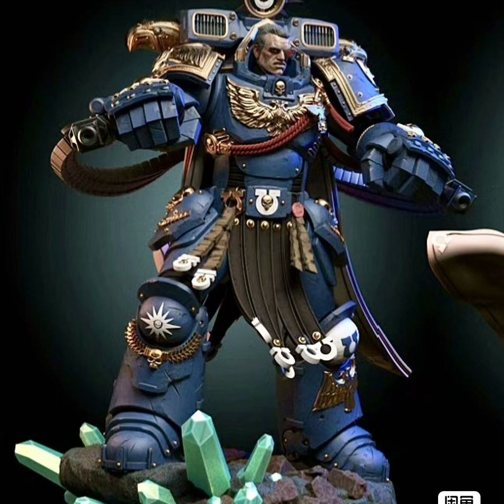 โมเดลสีขาวไม่ทาสี Warhammer 40k Marius Augustus Calgar พิมพ์ 3D ทาสี ...