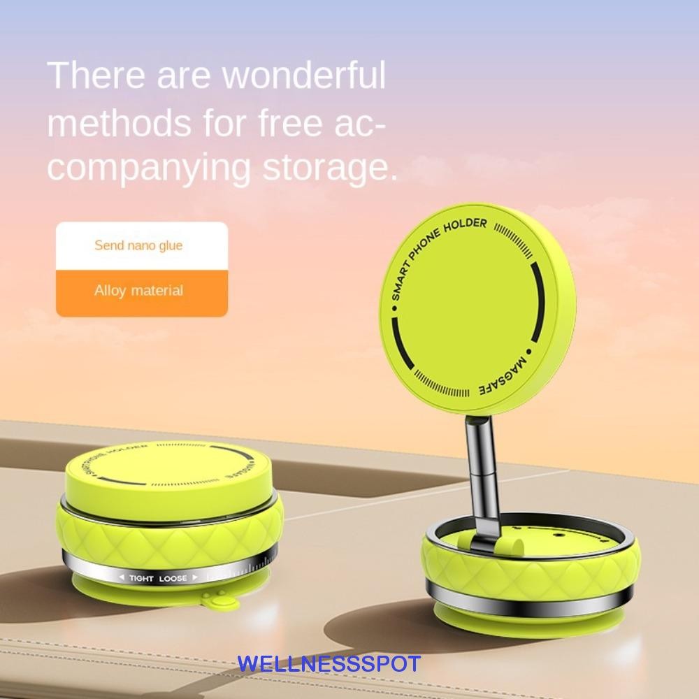 WELLNESSSPOT ที่วางโทรศัพท์แบบถ้วยดูดสูญญากาศ 360°หมุนแฮนด์ฟรีพับแม่เหล็กยึดรถ,พับติดตั้งง่าย ...