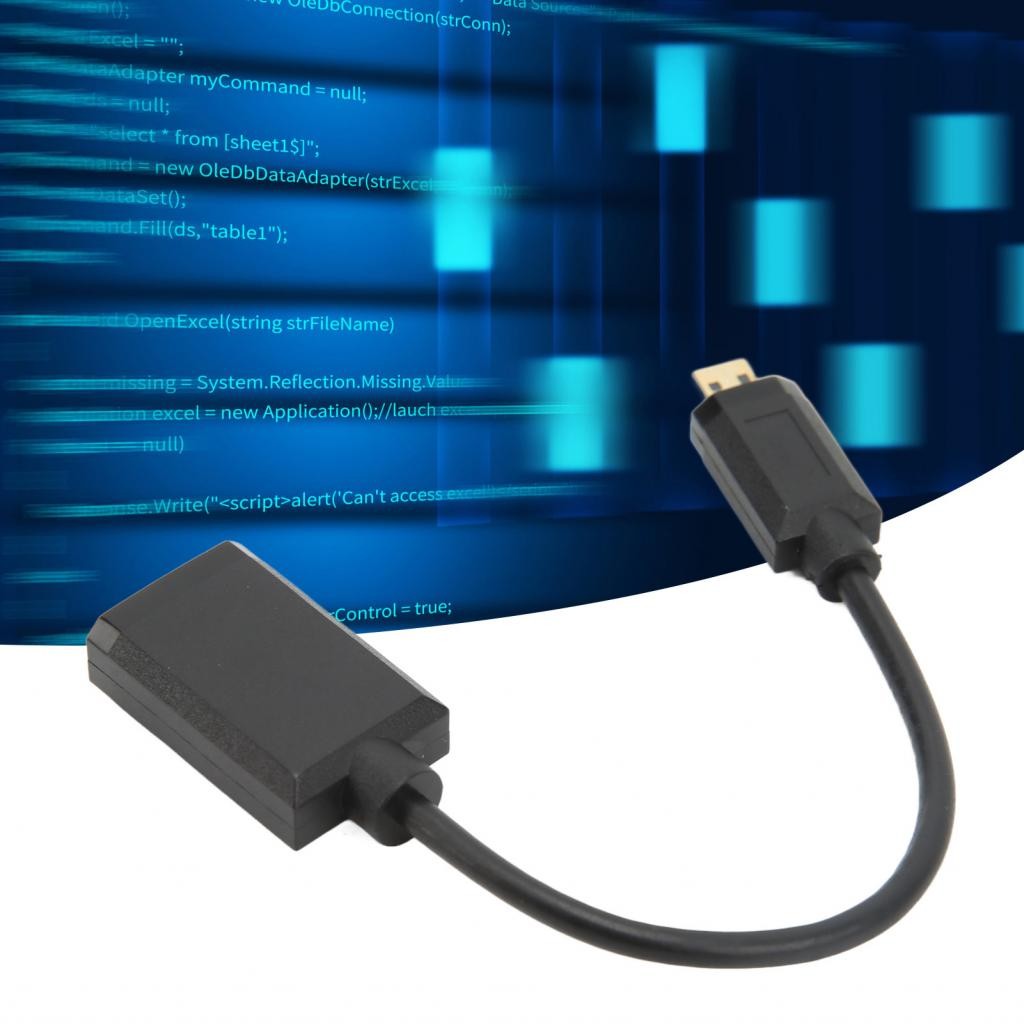 ไมโคร HD Multimedia Interface Output Output ตัวผู้เป็นสายเคเบิลเพศหญิง 15 ซม. 4K 60Hz สำหรับ ...