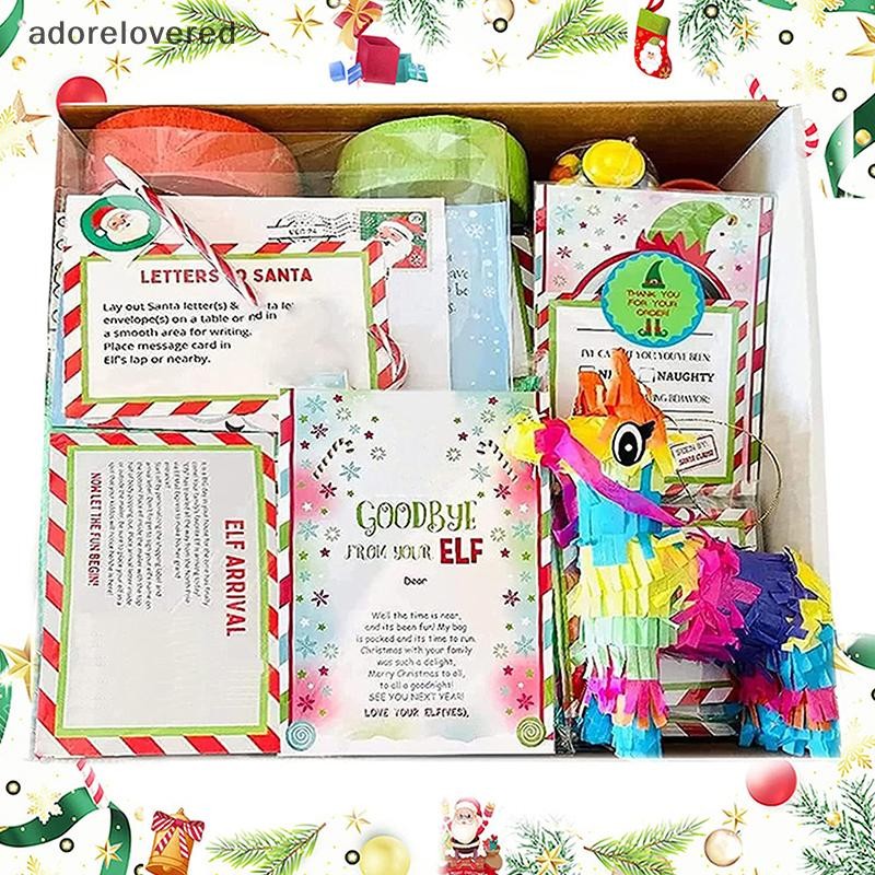 Adorelovered Elf Kit 24 วันคริสต์มาสสนุก Elf กิจกรรม Elf Props Elf อุปกรณ์เสริม Elf Mischief ...