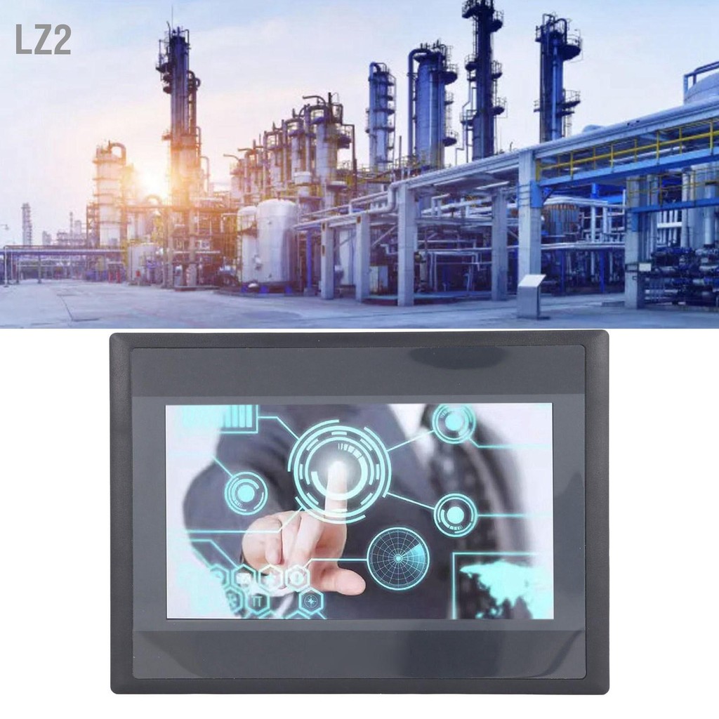 LZ2 HMI Touch Screen 7in TFT LCD Display PLC Control 12 in 8 Out DC 24V ...