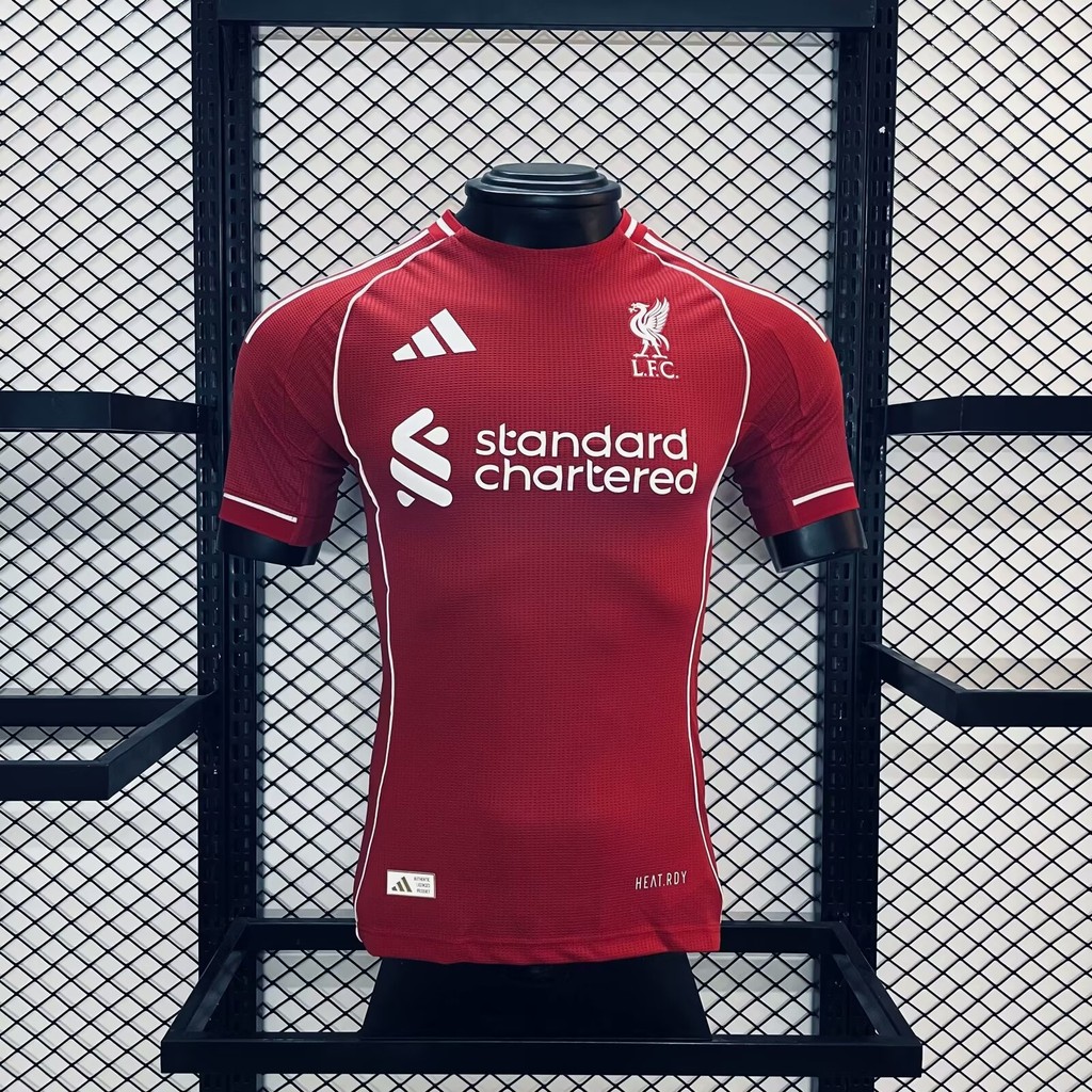 Player Version 2526 New Liverpool Home Red Football Top Sports เสื้อยืด ...