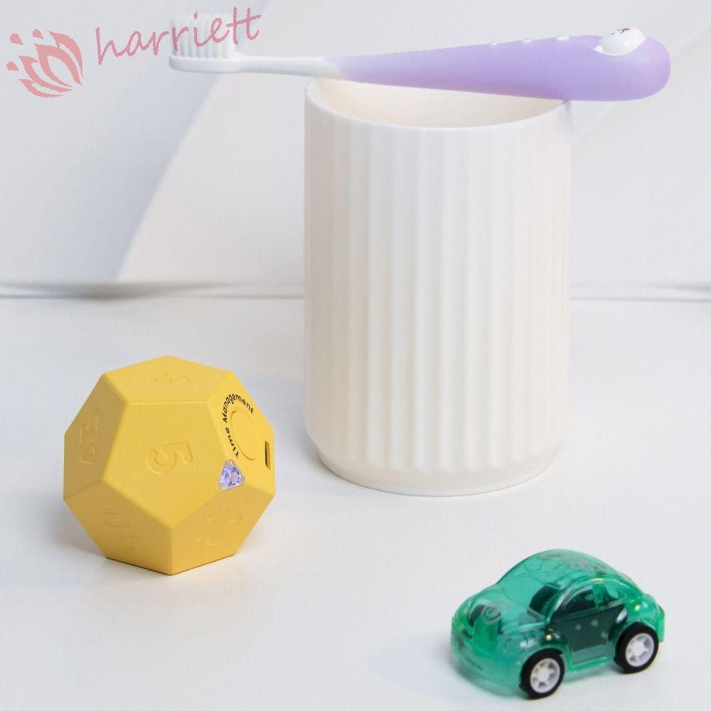 Harriett Cube Timer Dodecagon แบบชาร์จไฟได้ Time Ball อุปกรณ์ทําอาหาร 450mah พลาสติก Type C