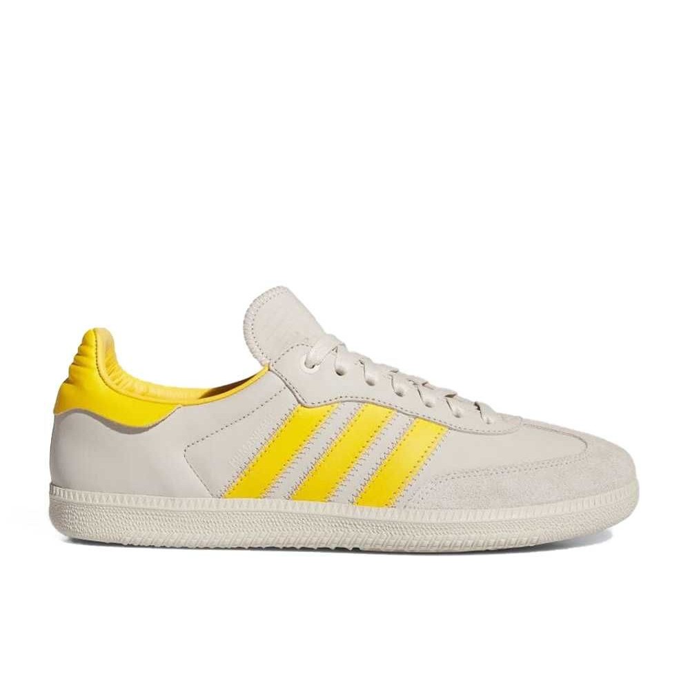 Pharrell Williams × adidas Originals Humanrace Samba Bold Gold Alumina ...