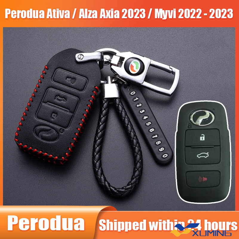 Xm Perodua Ativa Alza Axia 2023 2024 Myvi 2022 Remote Key หนังพวงกุญแจ ...