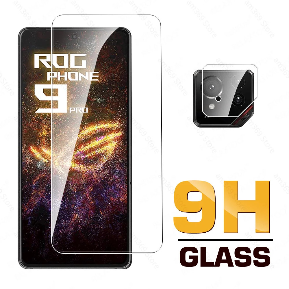 9h สําหรับ Asus ROG โทรศัพท์ 9 Pro กระจกนิรภัยป้องกันหน้าจอกล้อง ROGPhone9 ROGPhone 9Pro Phone9 ...