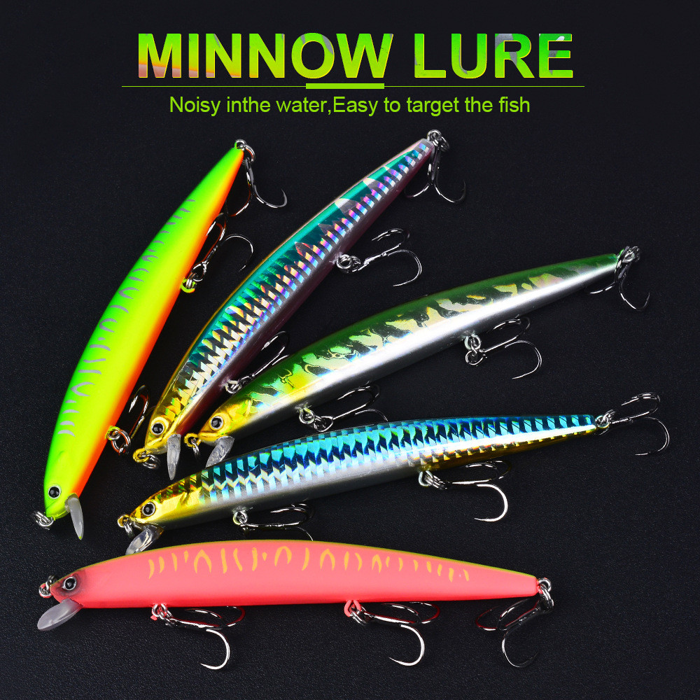 Proberos 1pcs Sinking Minnow เหยื่อ 12.5 ซม.16g ตกปลา Lure Casting ...