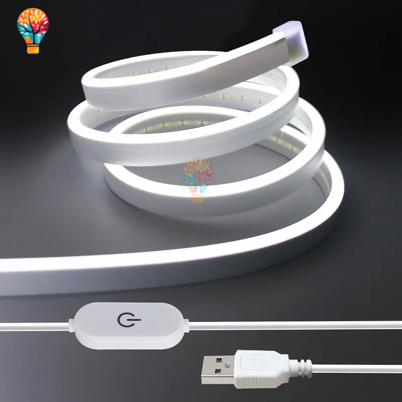 5V USB LED Neon Strip Light dimmable TOUCH SENSOR Kit ริบบิ้น LED แบบ ...