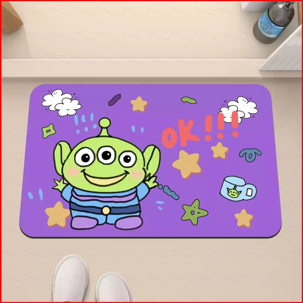 Sqt Toy Story Alien การ์ตูน Entrance Door Mat พรมปูพื้นเบาะพรมในร่ม Non ...