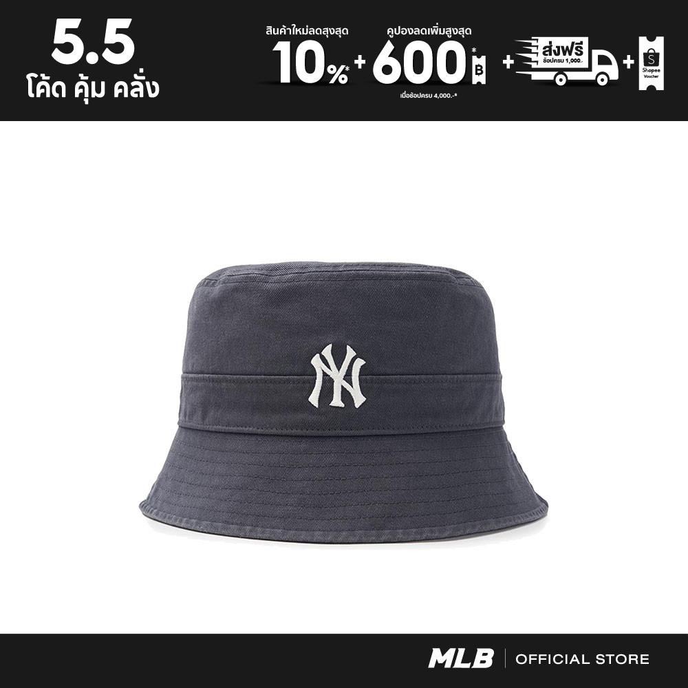 MLB หมวกทรงบัคเก็ต ยูนิเซ็กส์ Unisex Basic Medium Logo Vinatge-Washing ...