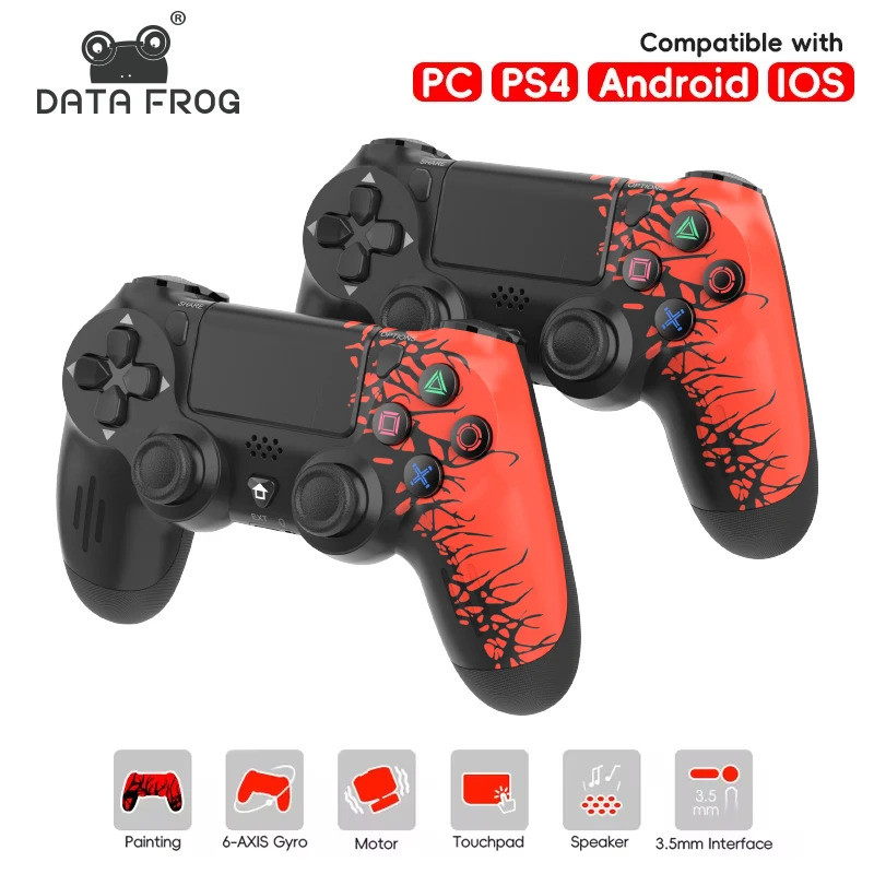 DATA FROG Bluetooth-Compatible Controller สำหรับ PS4 slim/pro Console ...