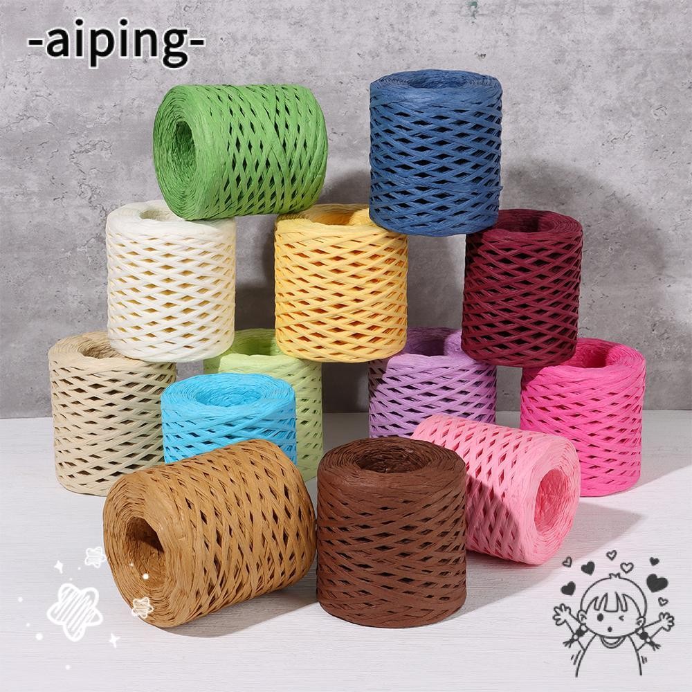 AIPING เชือกถักเบเกอรี่บรรจุภัณฑ์กระดาษเชือก Lafite เทปบรรจุภัณฑ์ ...