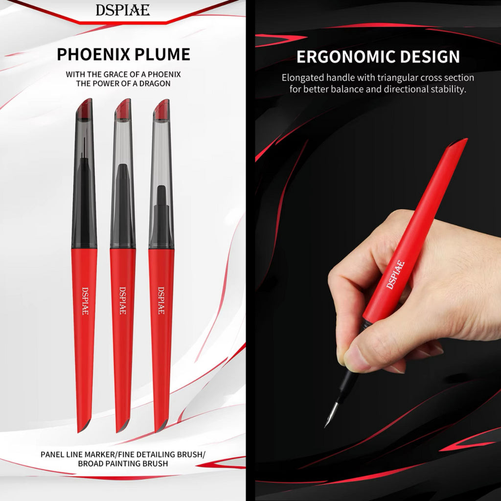 Phoenix Plume Panel Line Marker By DSPIAE ปากกาหัวแร้ง/พู่กัน | Shopee Thailand