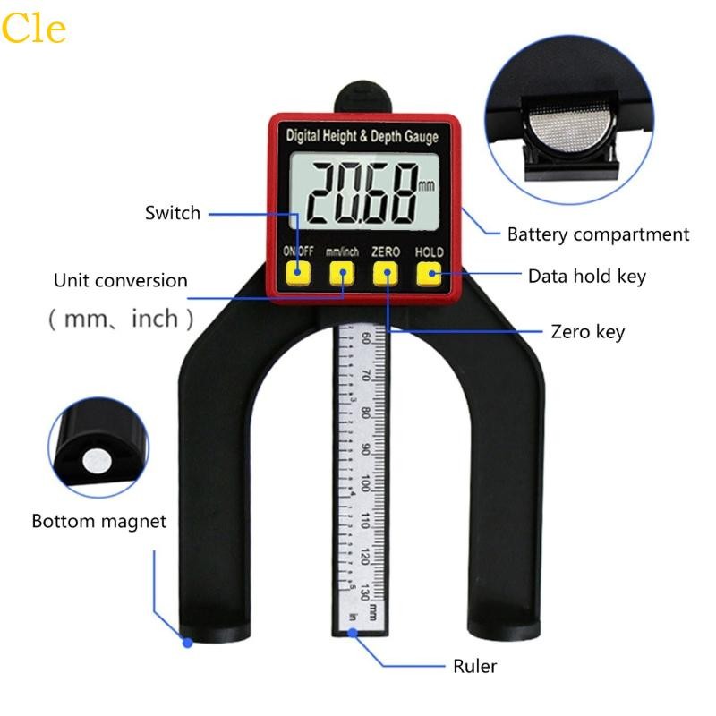 Cle Mini Digital Height Gauge ตารางเลื่อยความลึกวัด Rule Router เครื่อง ...