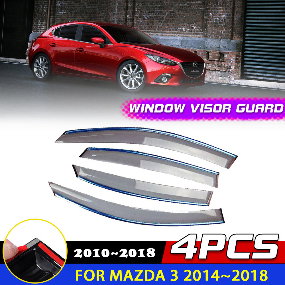 รถ Windows Visor สําหรับ Mazda 3 Mazda3 Anxella BM BN 2014 ~ 2018 ...