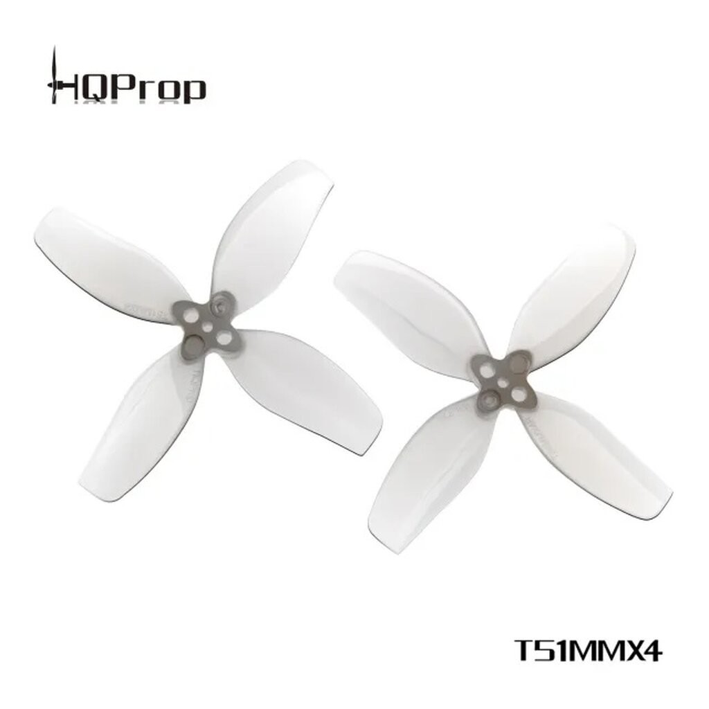 2-H10 HQProp T51MMX4 Light Grey (2CW+2CCW)-Poly Carbonate Shaft 1.5 ...