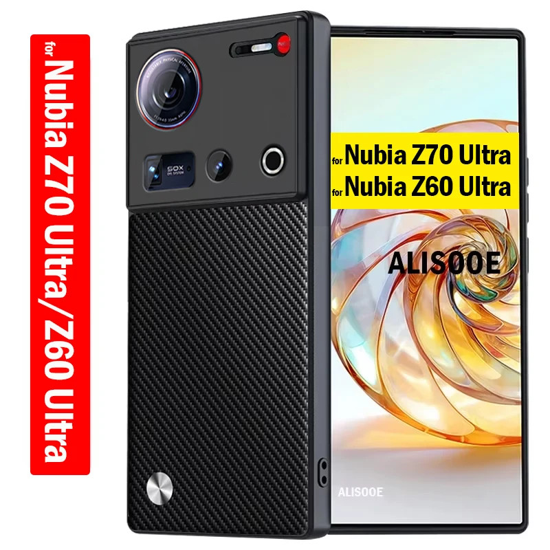 Nubia Z70 Ultra Case Luxury PU-หนังป้องกันปกหลังสําหรับ Nubia Z60 Ultra ...