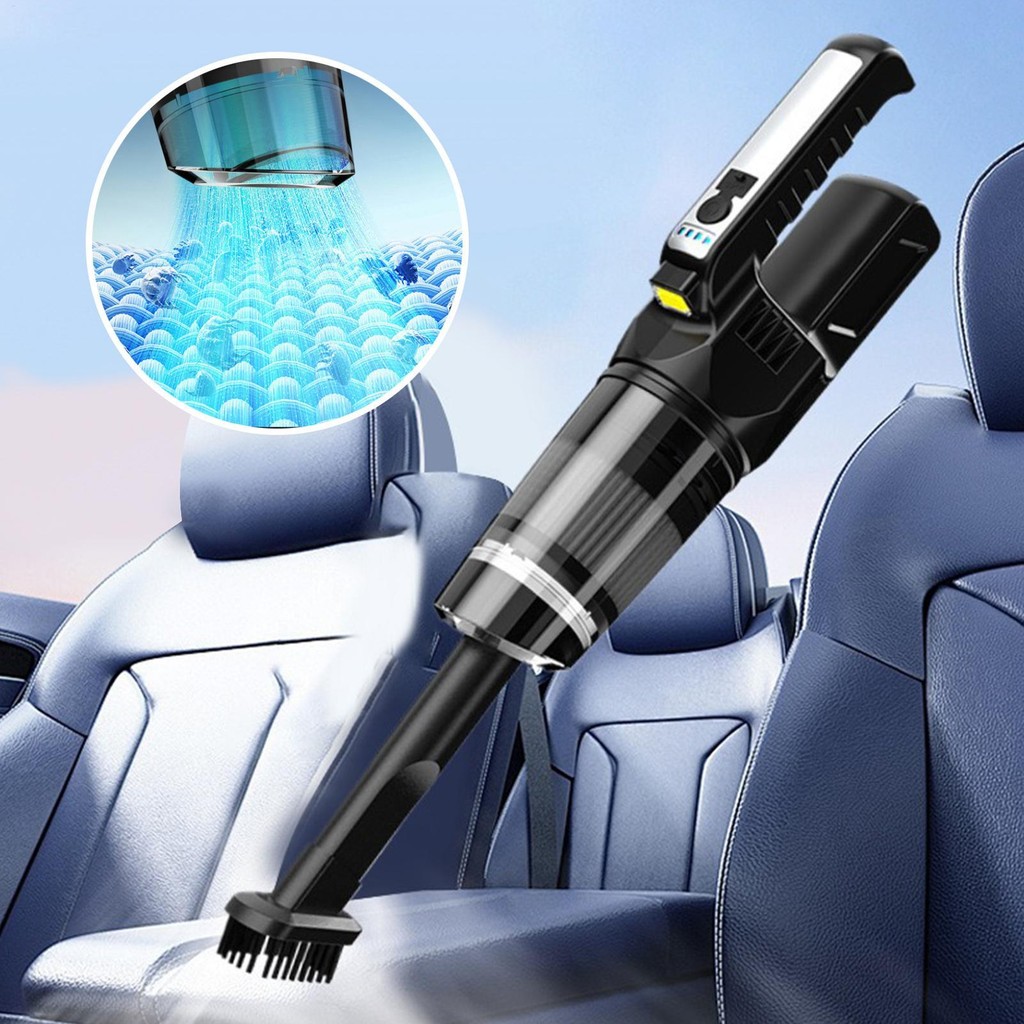 เครื่องดูดฝุ่นในรถยนต์แบบใช้มือถือ LED Light Blower ขนาดกะทัดรัดยาวเวลา ...