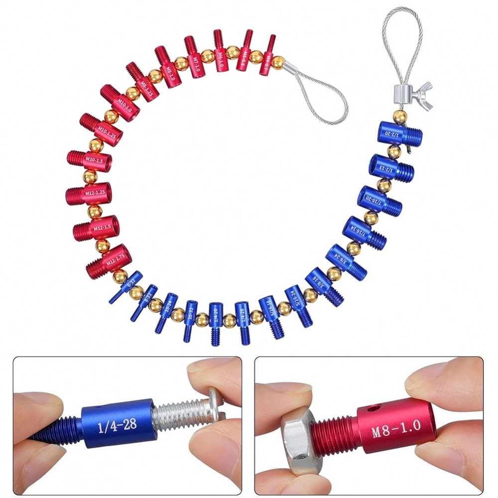 【AMANDA】Thread Size Identifier Gauge for Metric and Inch Sizes with ...