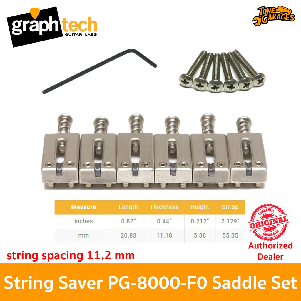 Graph Tech String Saver PG-8000-F0 Classics Saddles Set Strat & Tele ...