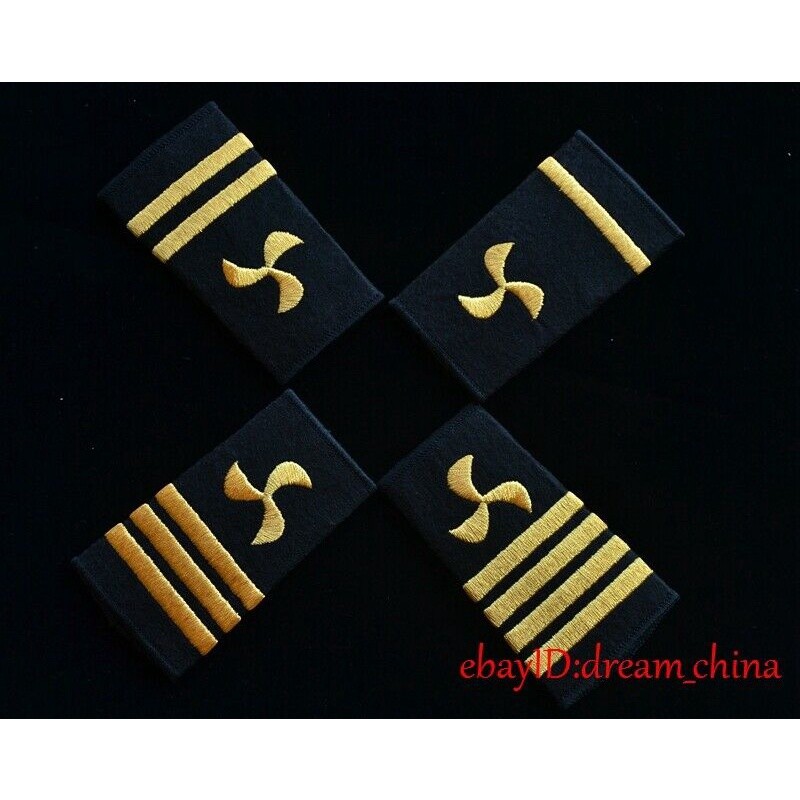 สต๊อกพร้อม1,2,3,4 Bars Epaulets Gold Propeller Epaulettes Marine ...