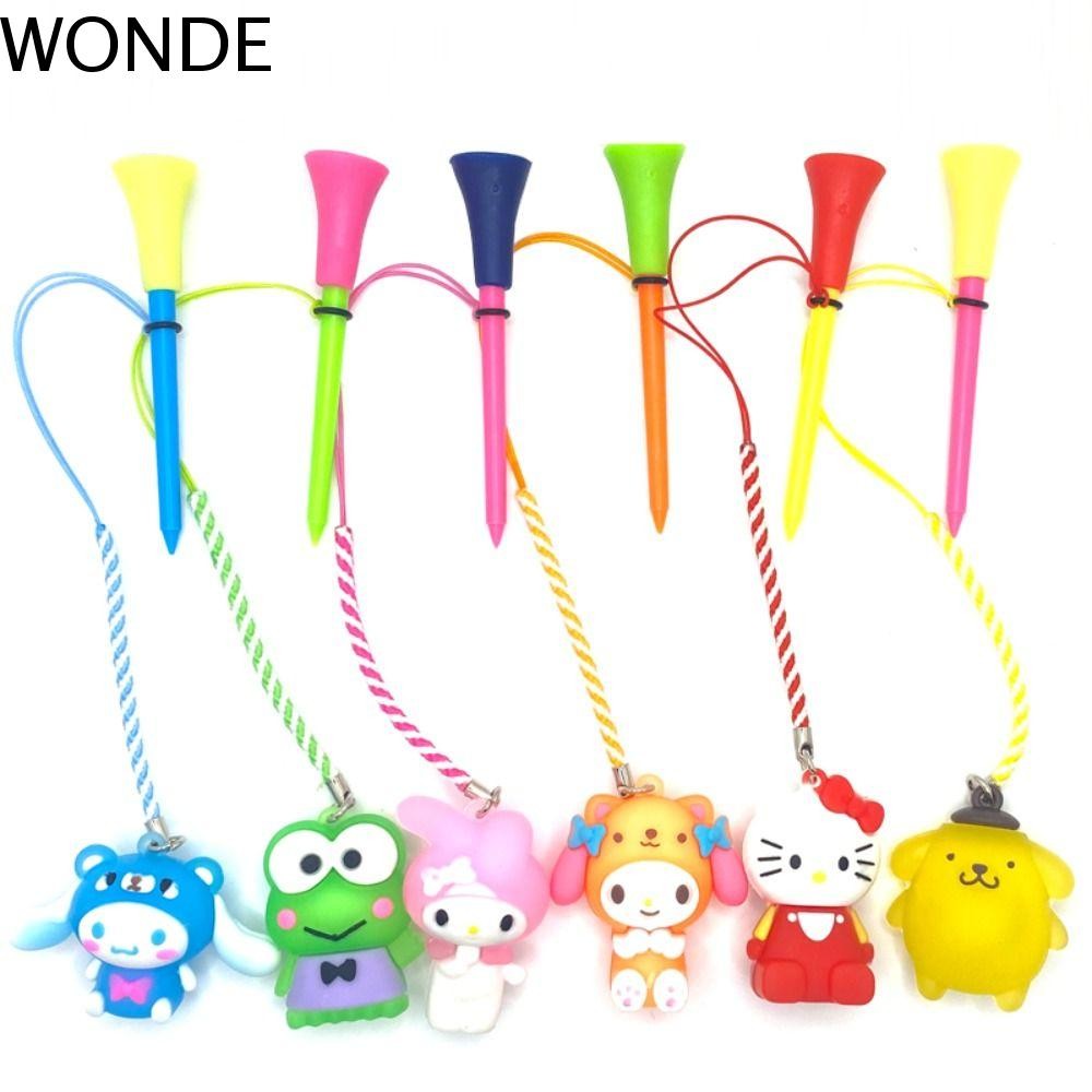 Wonde LED Golf Tee, 8.3 มม.อัตโนมัติ Light Golf Rubber Tees, รูปแบบสุ่ม ...