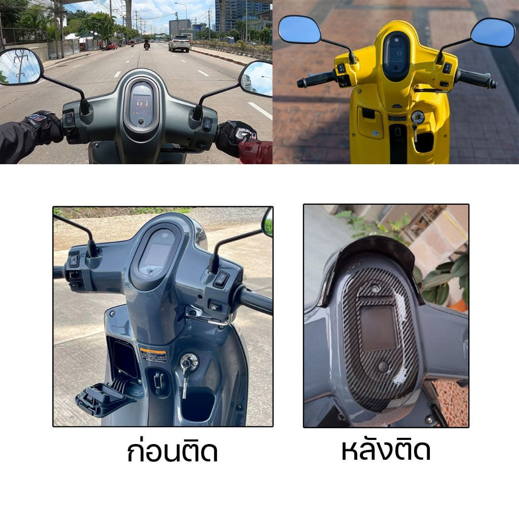 พร้อมส่ง ครอบเรือนไมล์ เคฟล่า Fazzio อะไหล่แต่งรถมอเตอร์ไซค์ ชุดสี (1ชิ้น) (0121) | Shopee Thailand